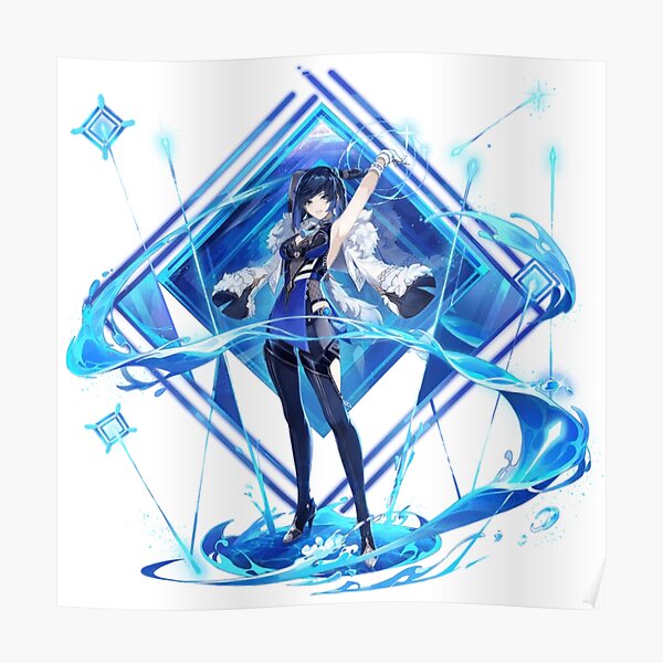 "Yelan Genshin Impact Character in Transparent ArtWork" Poster for Sale ...