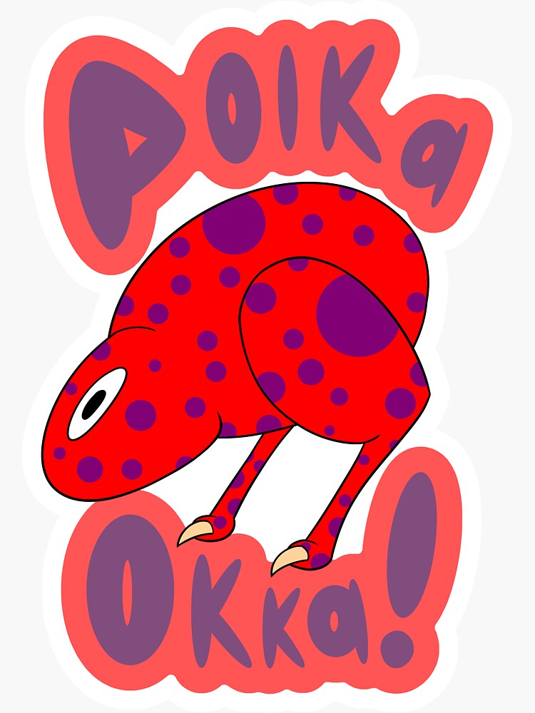 "Polka Okka" Sticker for Sale by YokaiEmporium | Redbubble