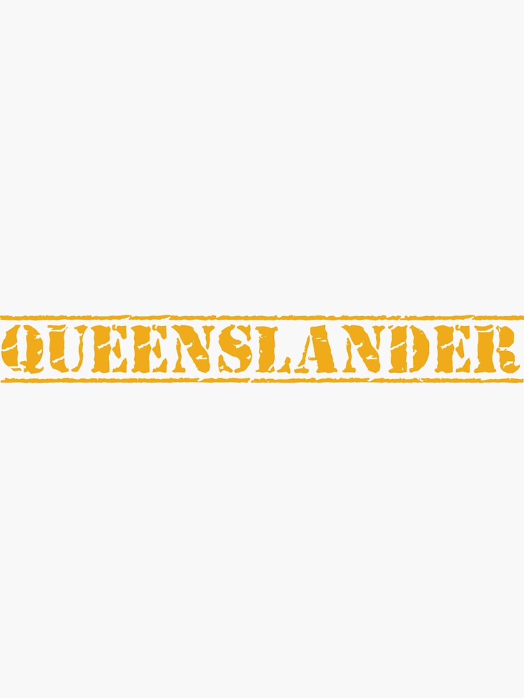"Queenslander! Queensland Maroons" Sticker for Sale by Woops- | Redbubble