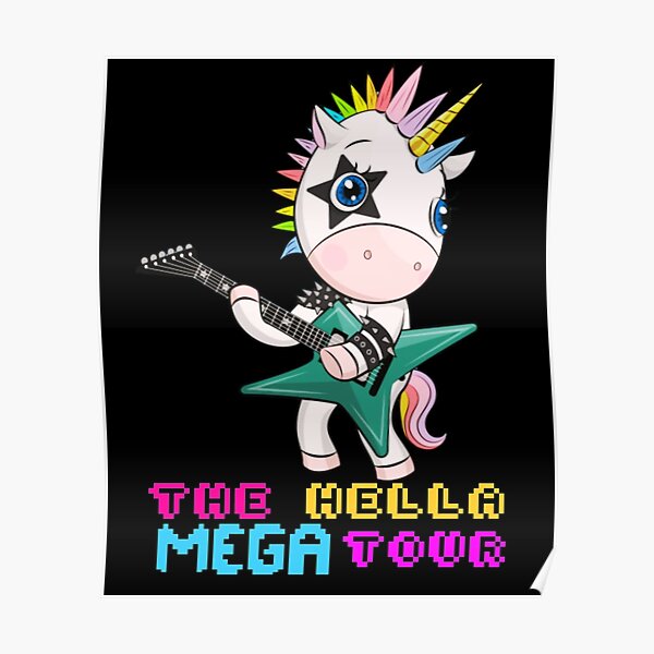 "The Mega Tour Hella Event 2022" Poster by ArtLimitless | Redbubble