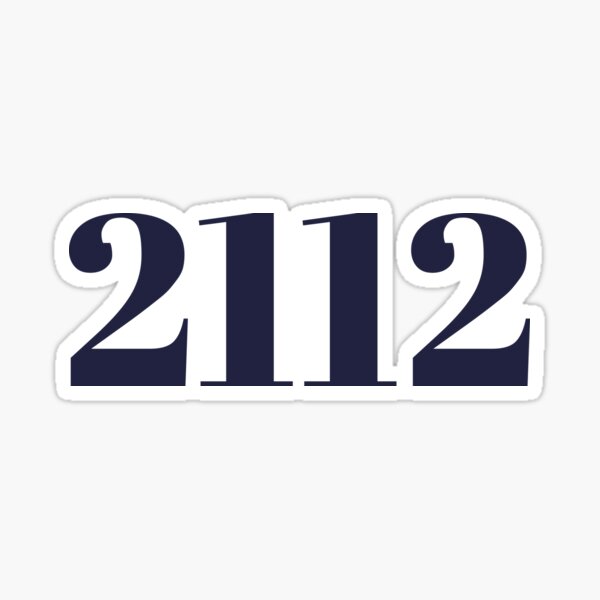 "2112" Sticker for Sale by Teyzshopp | Redbubble