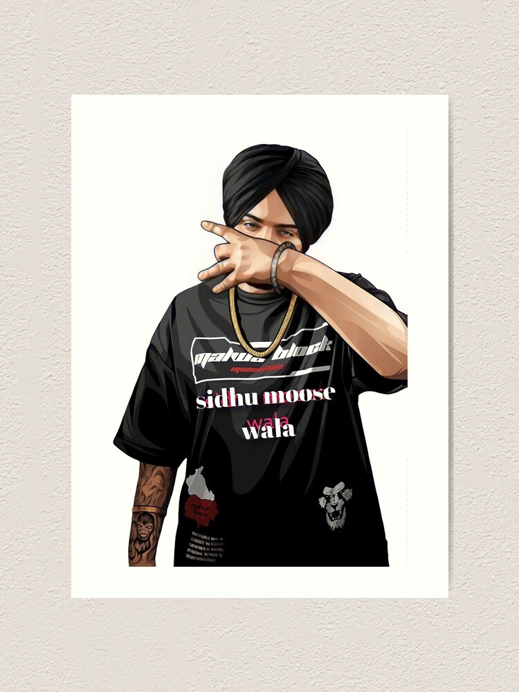 "Siddhu Moose Wala" Art Print for Sale by momohop | Redbubble
