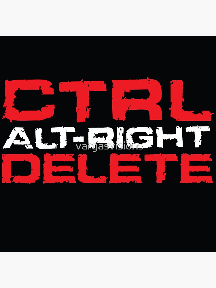 "Ctrl-Alt-Right-Delete" Sticker by vargasvisions | Redbubble
