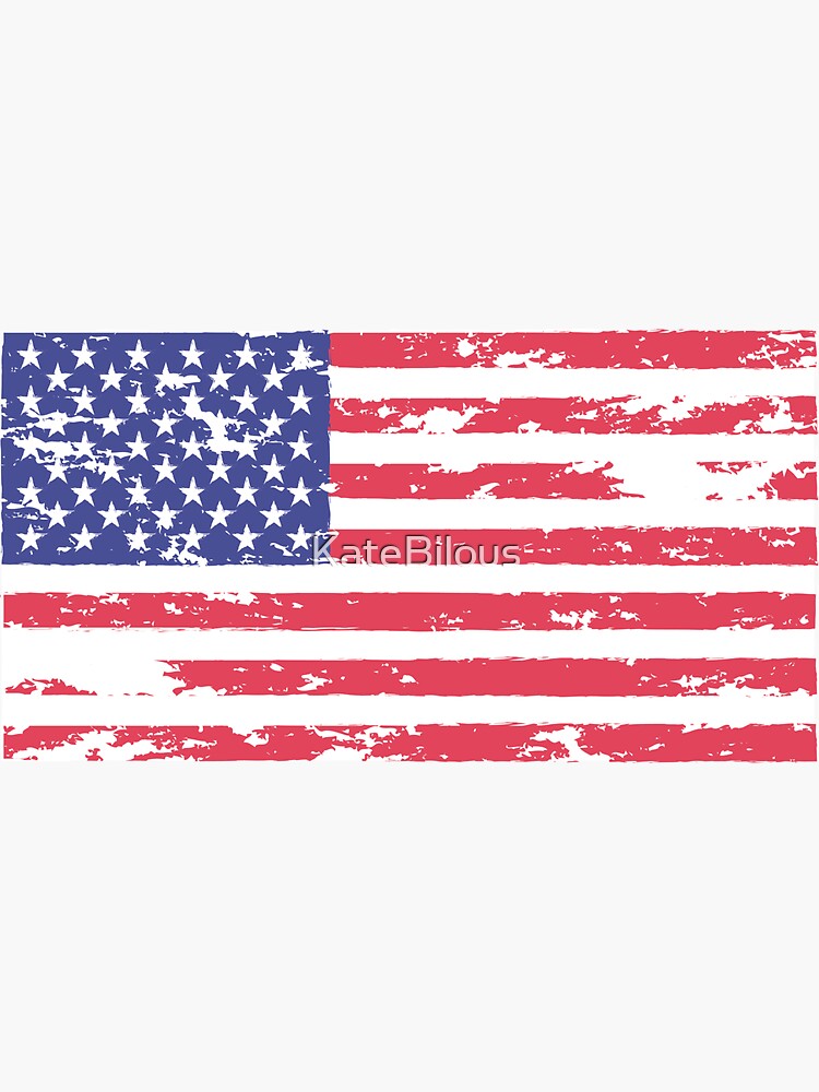 Pegatina «Angustiado American Falg Vintage Patriotic USA Flag 4 de ...