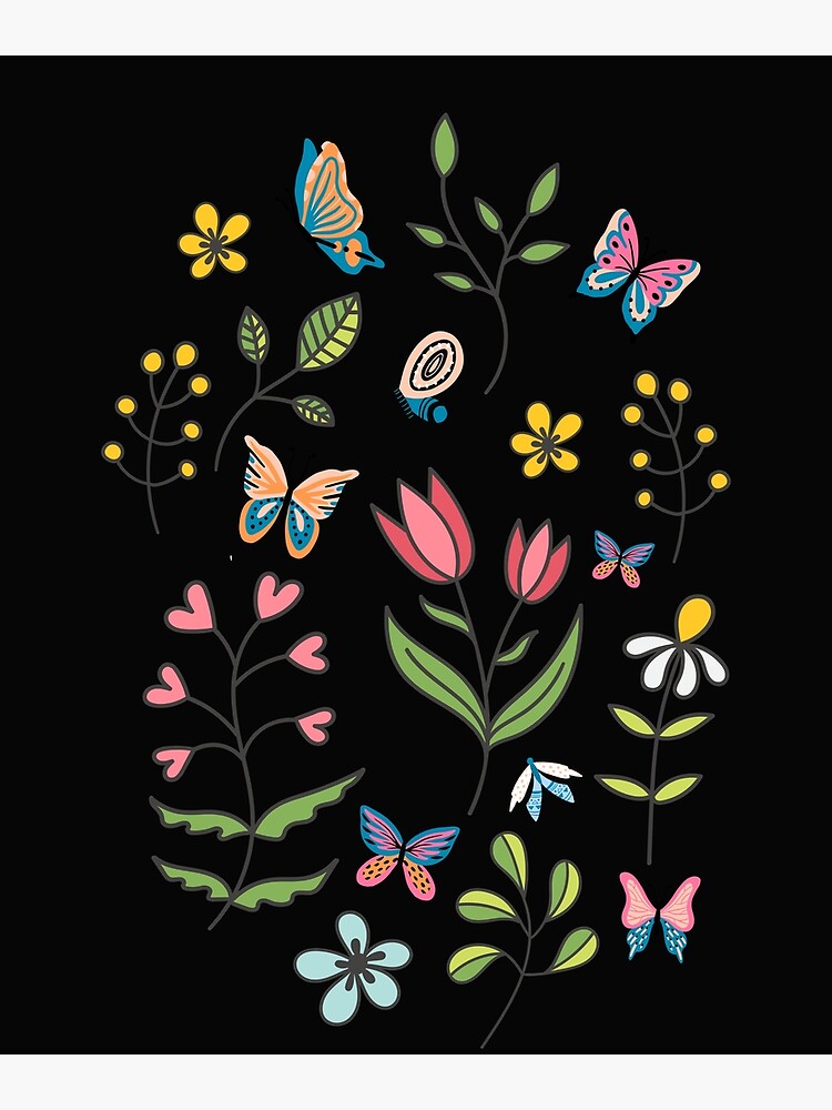 "Butterflies Butterfly Lover Nature Cottagecore Aesthetic" Poster for ...