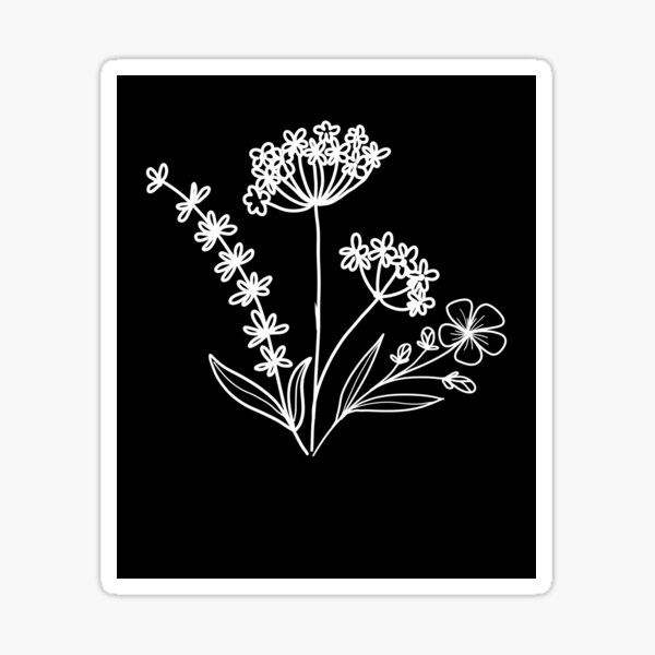 "Wildflowers Cottagecore Aesthetic Floral Flowers Nature" Sticker by ...