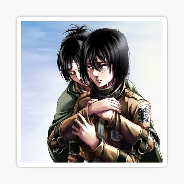 "Mikasa and Hange" Sticker for Sale by Kruger8 | Redbubble