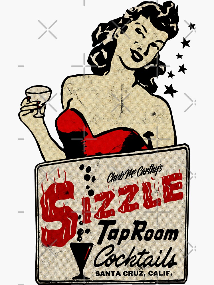 "Vintage Dive Bar Deluxe" Sticker for Sale by alardokoth | Redbubble