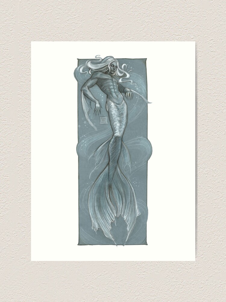 "The Merman" Art Print for Sale by BohemianWeasel | Redbubble