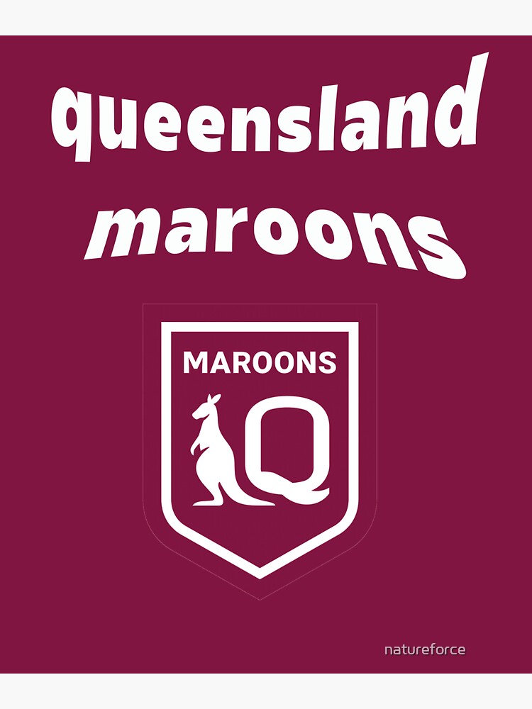 "queensland maroons " Sticker for Sale by natureforce | Redbubble
