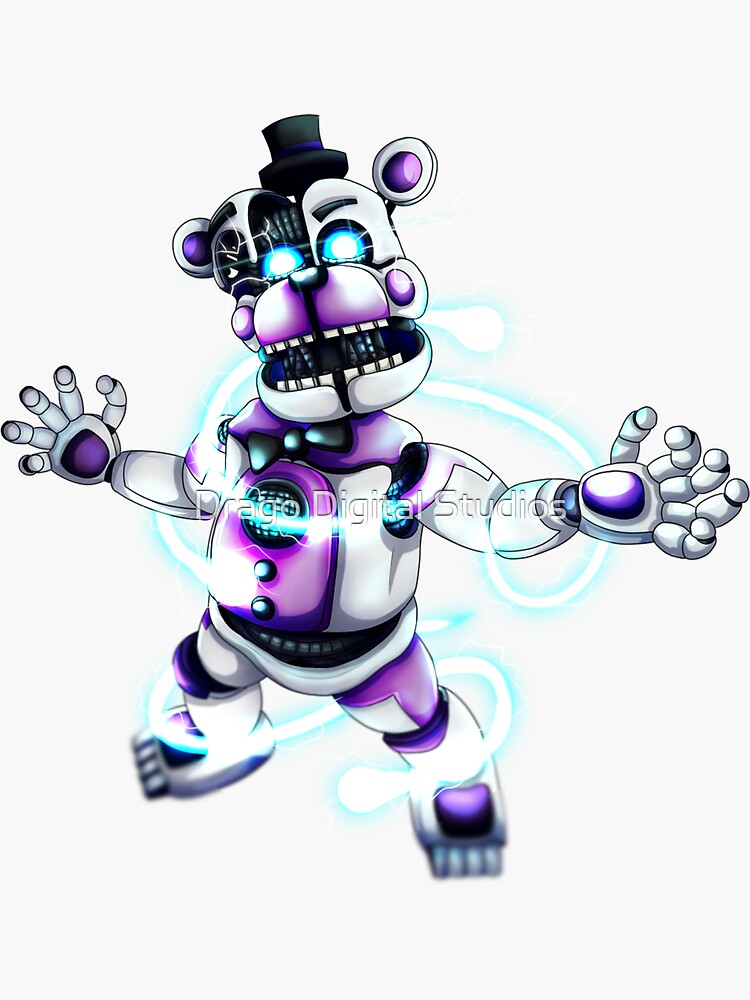 "Electrical Funtime Freddy (Transparent)" Sticker for Sale by ...