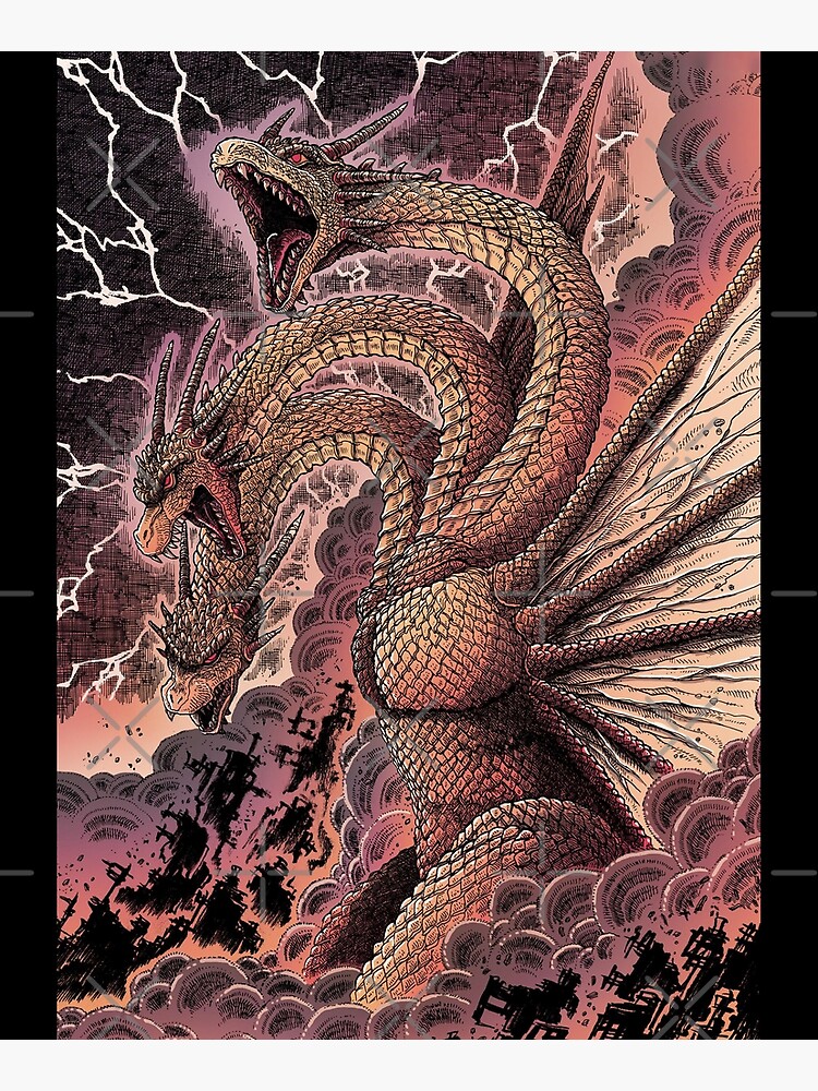 "ghidorah, king ghidorah, godzilla,gojira,kaiju,monster,lizard,comic ...