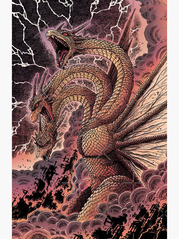 "ghidorah, king ghidorah, godzilla,gojira,kaiju,monster,lizard,comic ...