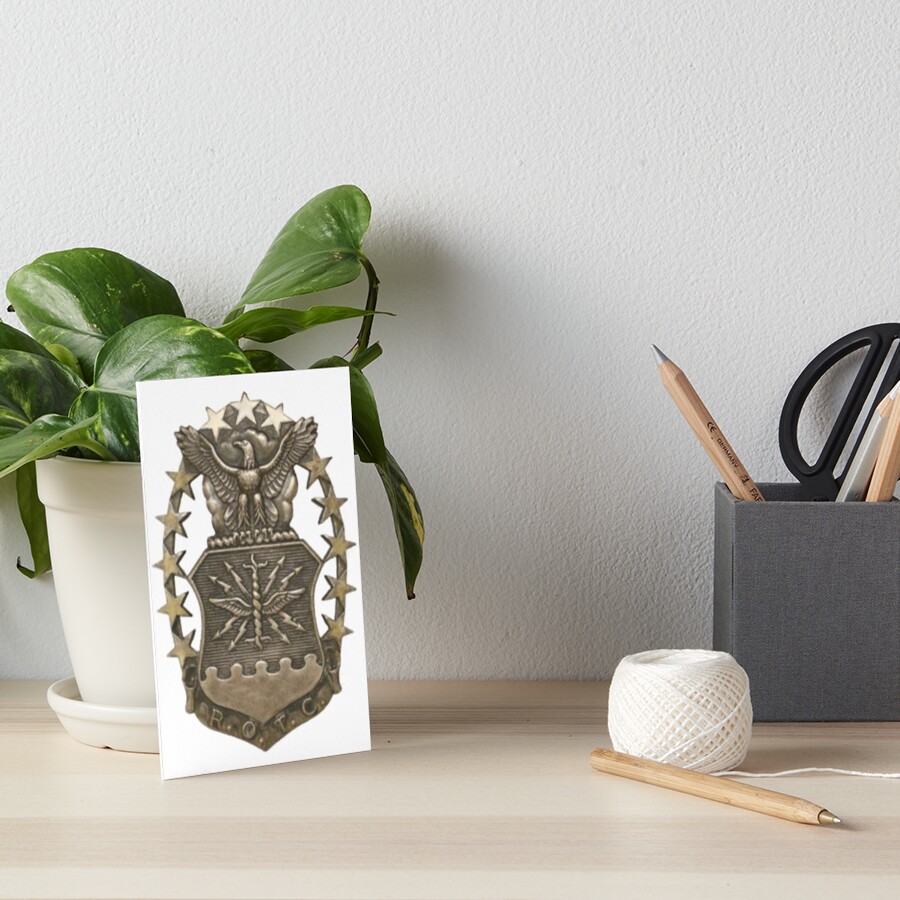 "Air Force JROTC Officers Cap Badge" Art Board Print for Sale by ...