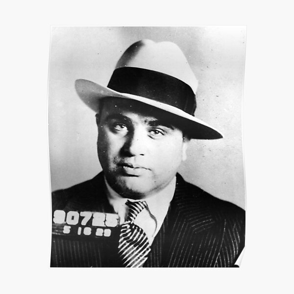 "Al Capone Mugshot" Poster for Sale by raybondesigns | Redbubble