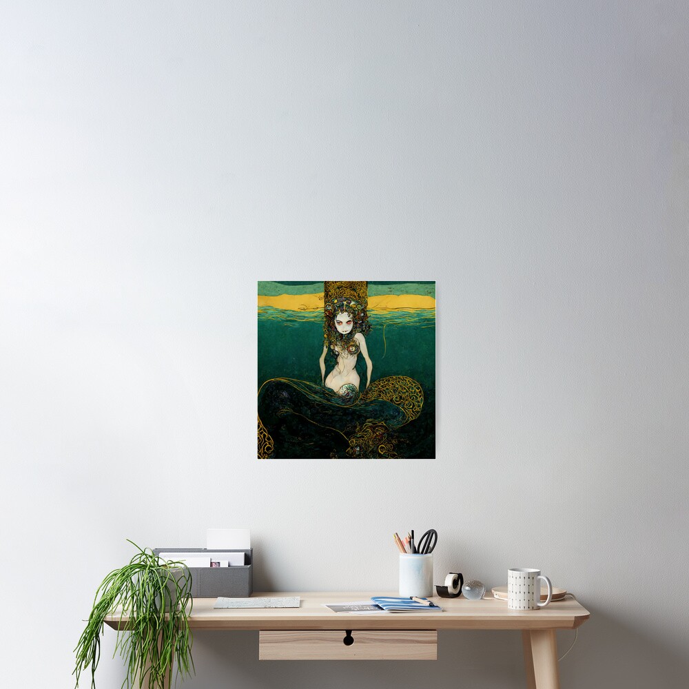 "Song To The Siren #1 | Evil Mermaid | Monster | Horror | Gustav Klimt ...