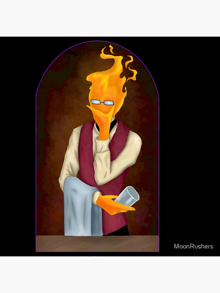 "Grillby" Sticker for Sale by MoonRushers | Redbubble
