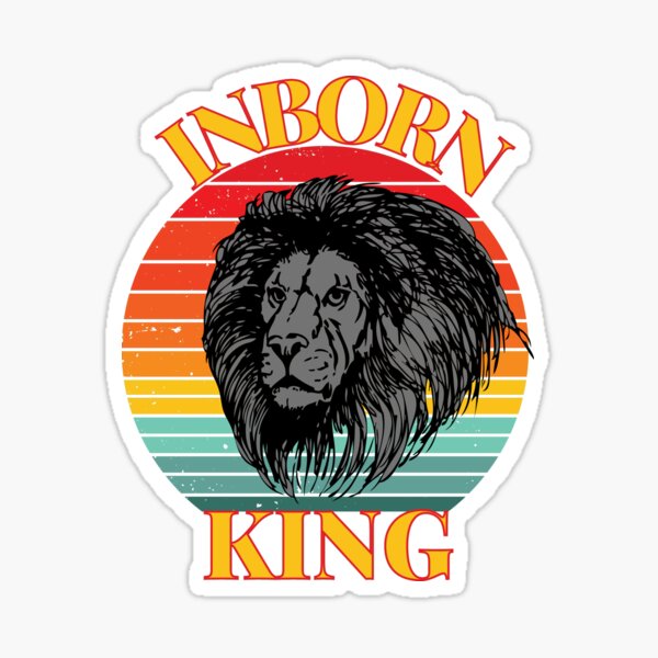 " Inborn King" Sticker for Sale by kash1mera | Redbubble