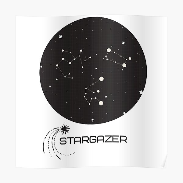 "Stargazer Star Map" Poster for Sale by BBritoWorks | Redbubble