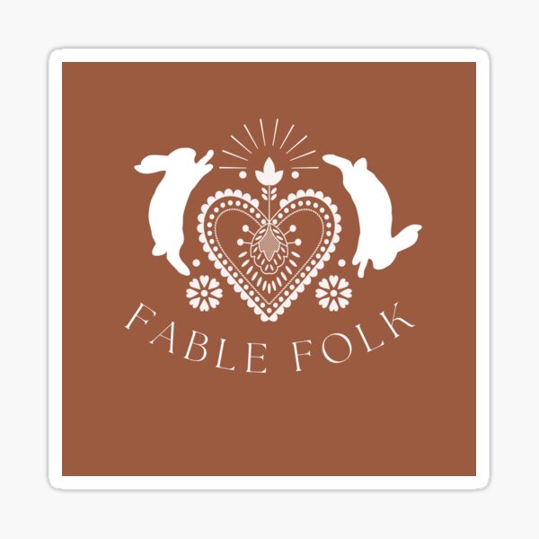 "Fable Folk Logo 'A'" Sticker for Sale by FableFolkDesign | Redbubble