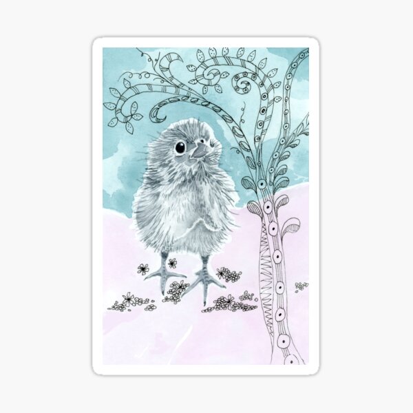 "Baby Chick" Sticker for Sale by laninefisher | Redbubble