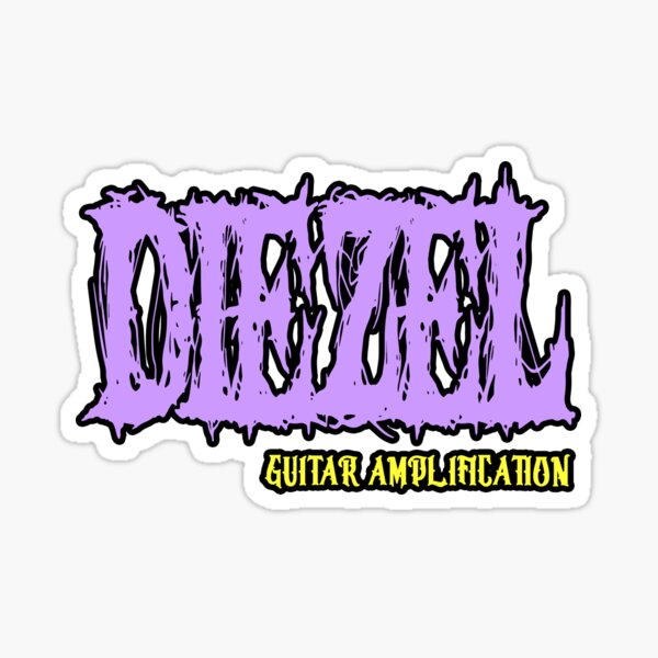 "Diezel Amplification" Sticker by JoyCreww | Redbubble