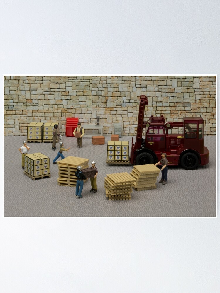 "Stacking Pallets" Poster for Sale by silversnapper1 | Redbubble