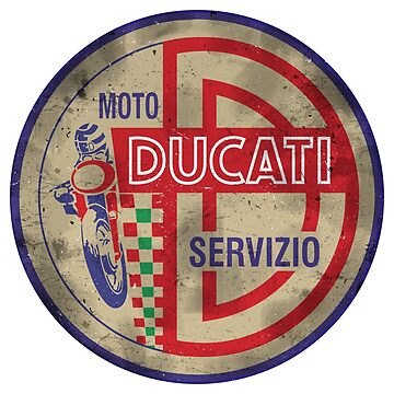 "Ducati moto service vintage sign" Poster for Sale by Ploxd | Redbubble