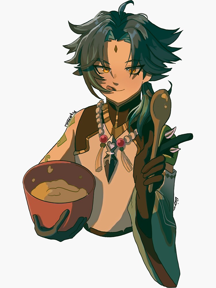 "Xiao" Sticker for Sale by raccootic | Redbubble