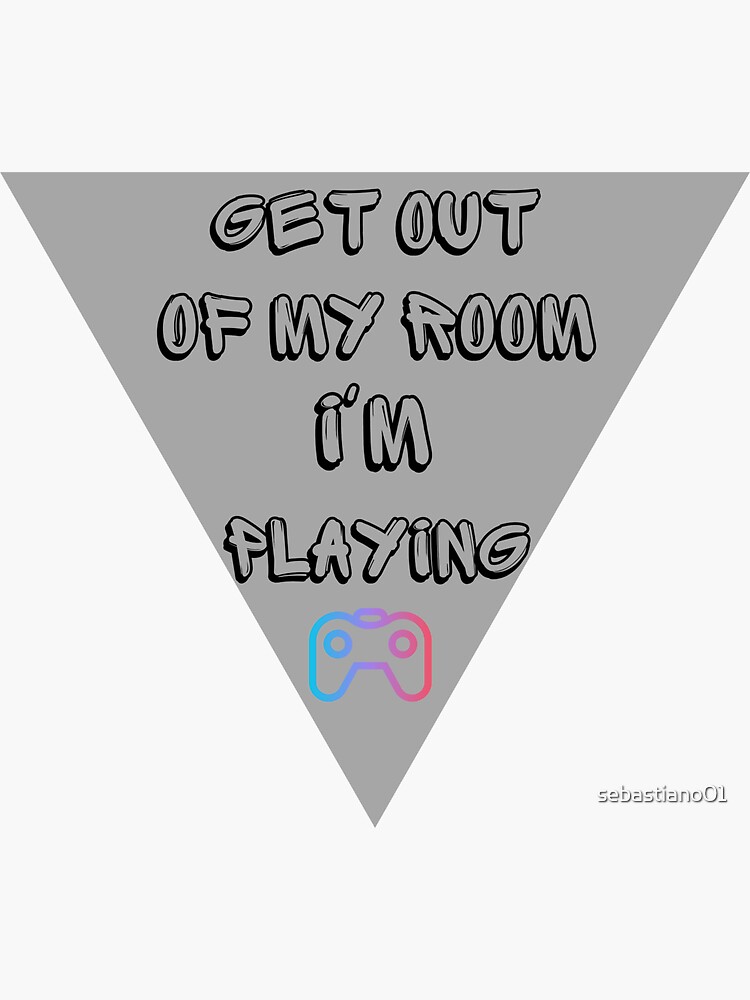 "Get out " Sticker for Sale by sebastiano01 | Redbubble