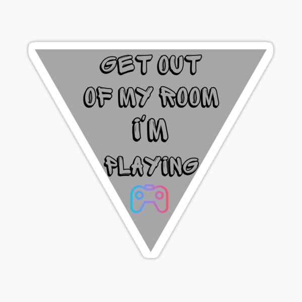 "Get out " Sticker for Sale by sebastiano01 | Redbubble