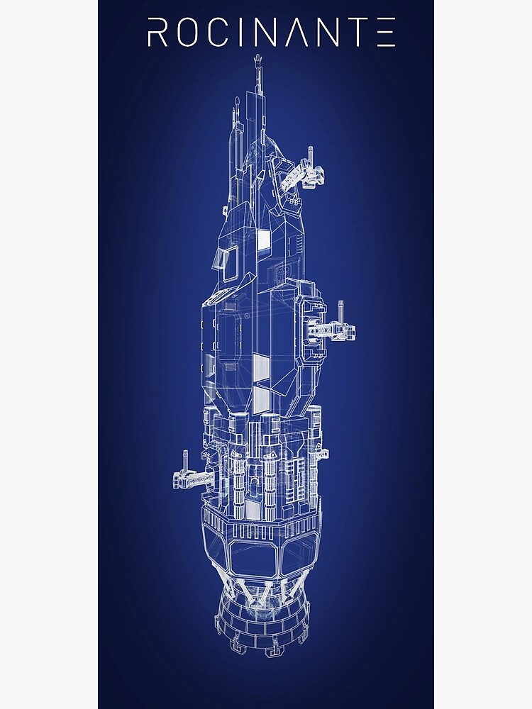 "Rocinante Blueprint with Text" Poster for Sale by Onslaught122 | Redbubble