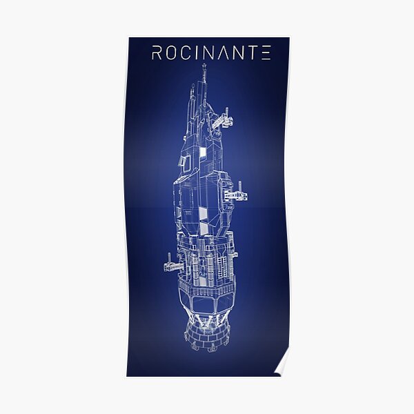 "Rocinante Blueprint with Text" Poster for Sale by Onslaught122 | Redbubble