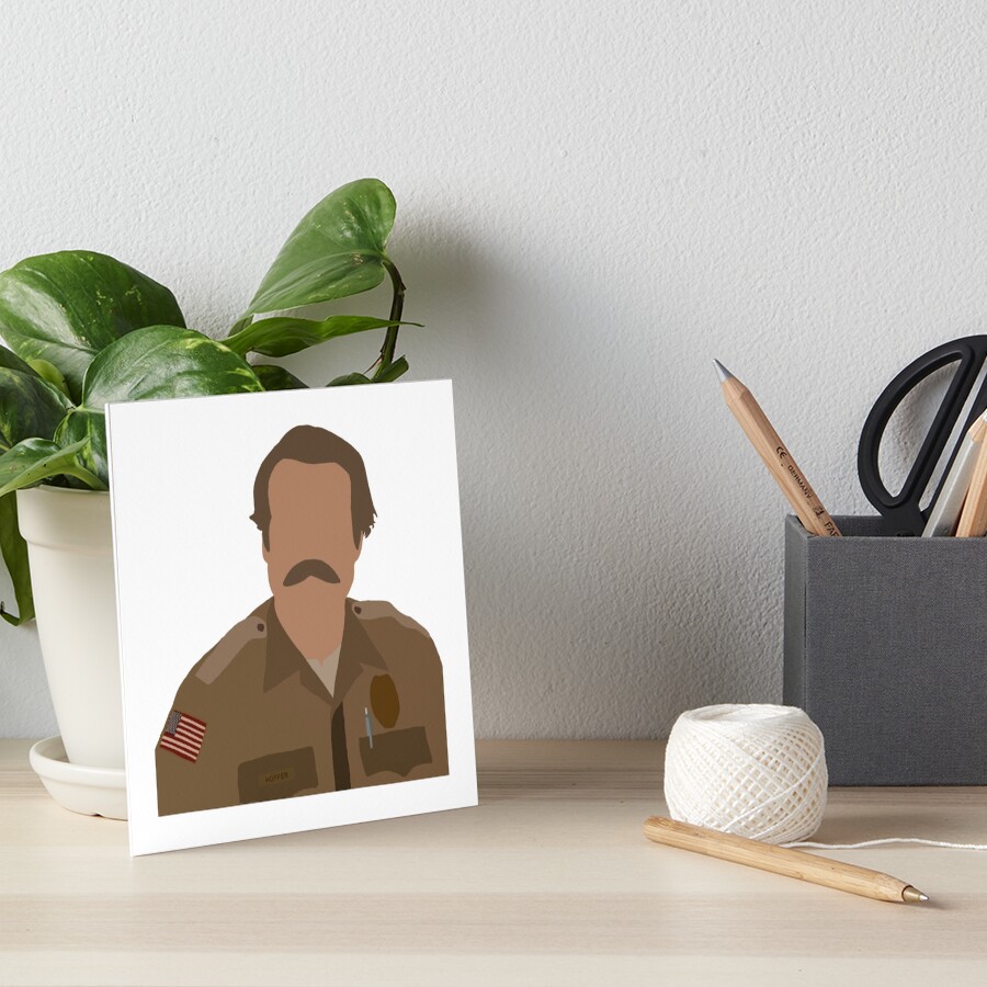 "Jim Hopper - Stranger Things" Art Board Print by HuntPillow | Redbubble