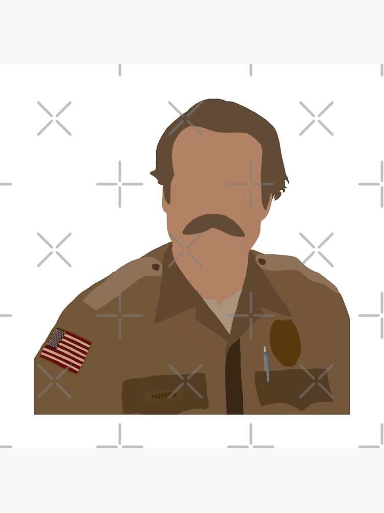 "Jim Hopper - Stranger Things" Poster for Sale by HuntPillow | Redbubble