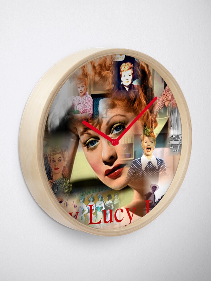 "Lucy Lucy Lucy" Clock for Sale by Fly A Kite Kerr | Redbubble
