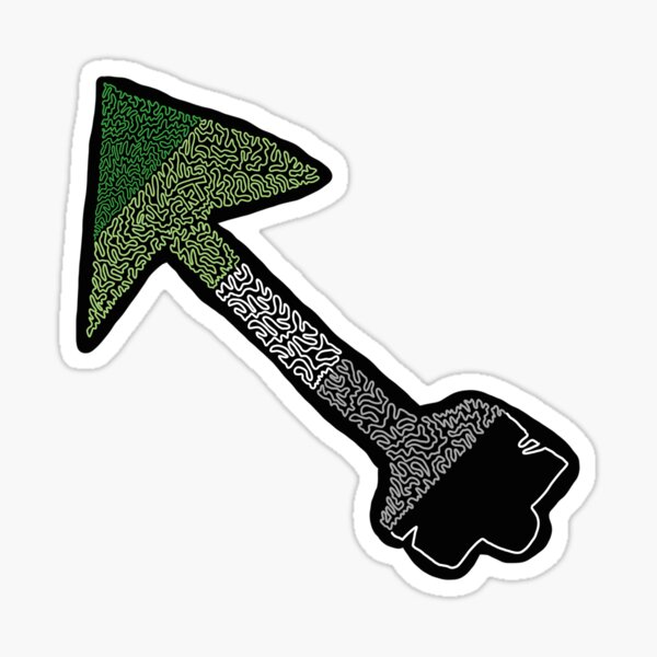 "Aro Arrow" Sticker by colorsqueaks | Redbubble