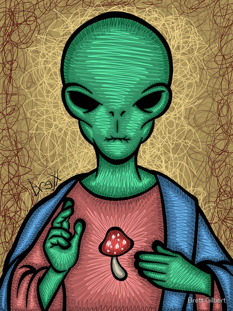 "Alien Heart" Sticker for Sale by bgilbert | Redbubble