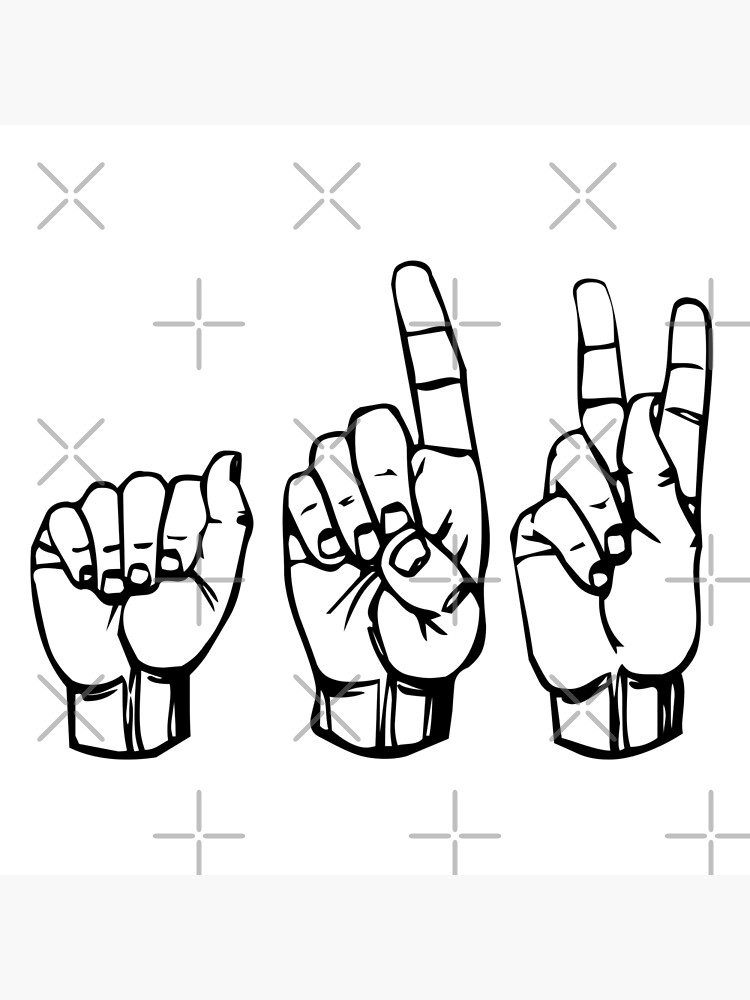 "ADK Sign Language" Poster for Sale by MadEDesigns | Redbubble