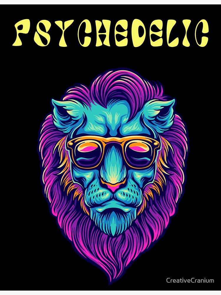 "Colorful Leo Lion, Psychedelic Lion, Colorful Psychedelic Designs ...