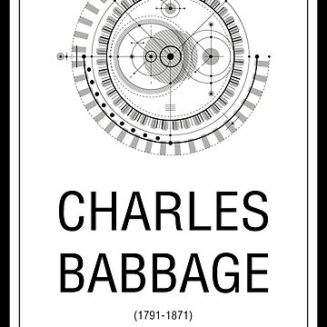 "Charles Babbage" Poster for Sale by coolmathposters | Redbubble