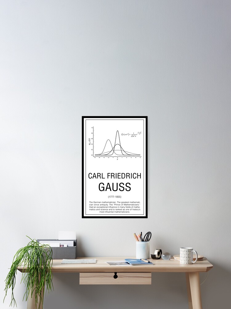 "Gauss" Poster for Sale by coolmathposters | Redbubble