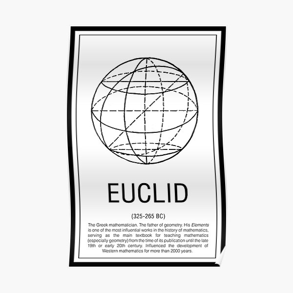 "Euclid" Poster for Sale by coolmathposters | Redbubble