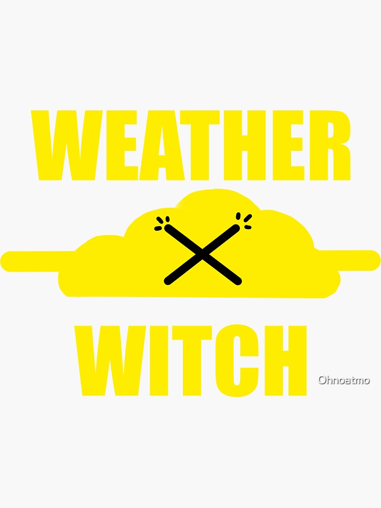 "Weather Witch" Sticker for Sale by Ohnoatmo | Redbubble