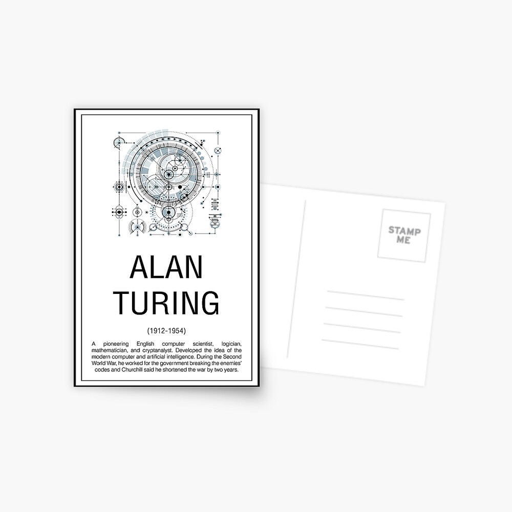 "Alan Turing" Poster for Sale by coolmathposters | Redbubble