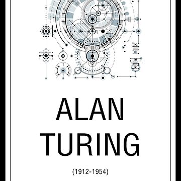"Alan Turing" Poster for Sale by coolmathposters | Redbubble