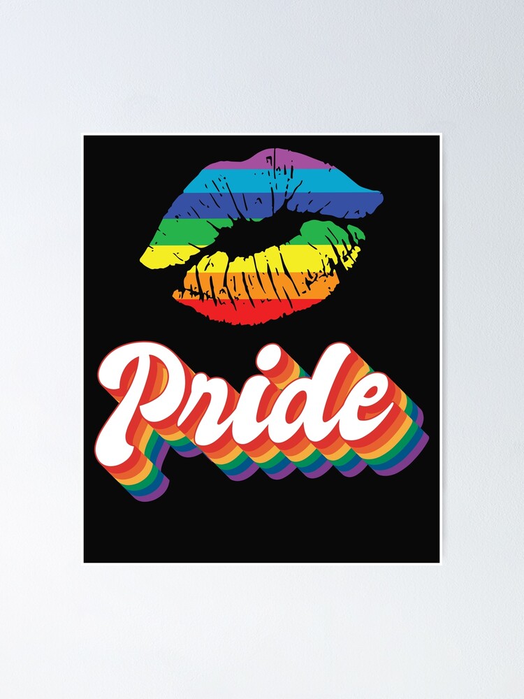 Lgbtq Rainbow Lips Pride Lgbtqia Poster For Sale By Lezbcoffee888