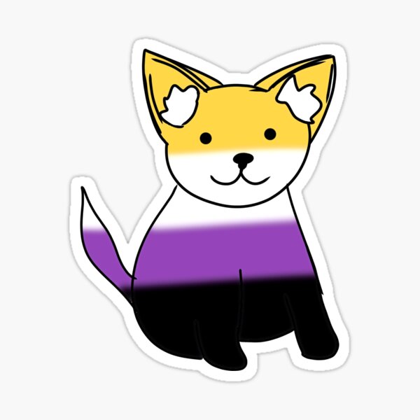 "Non-Binary dog" Sticker for Sale by many-stickers | Redbubble
