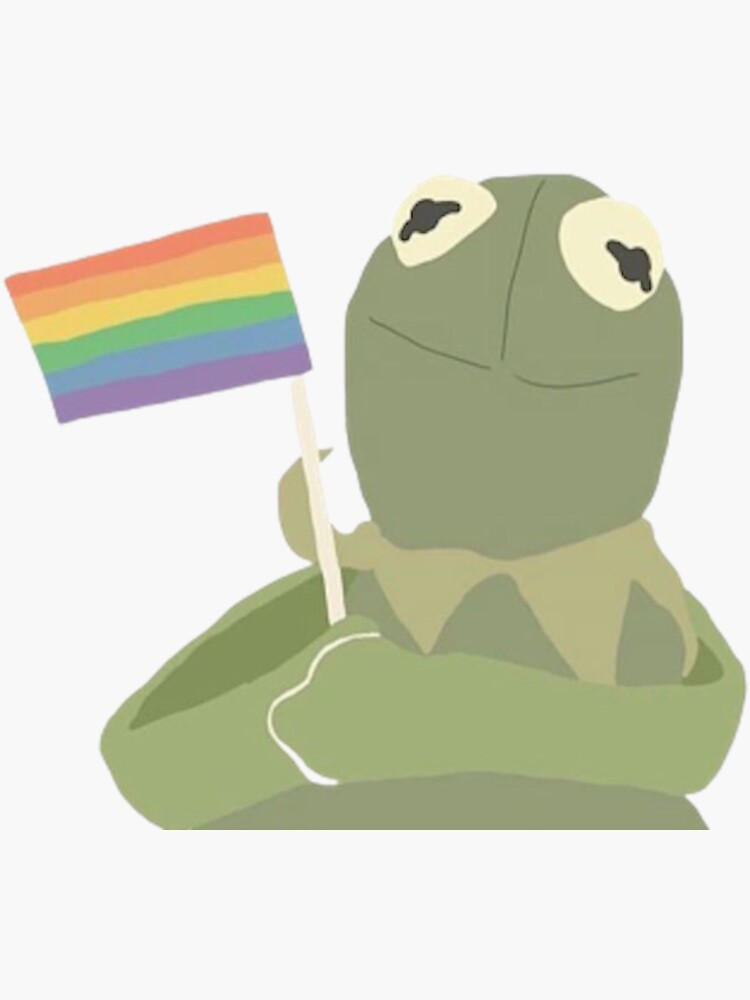 "PRIDE KERMIT FLAG" Sticker for Sale by LIVEALITTLEPUMP | Redbubble