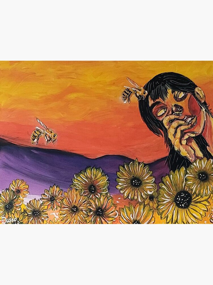 "Flower girl, an artistic rap inspired mural" Sticker by dusso | Redbubble